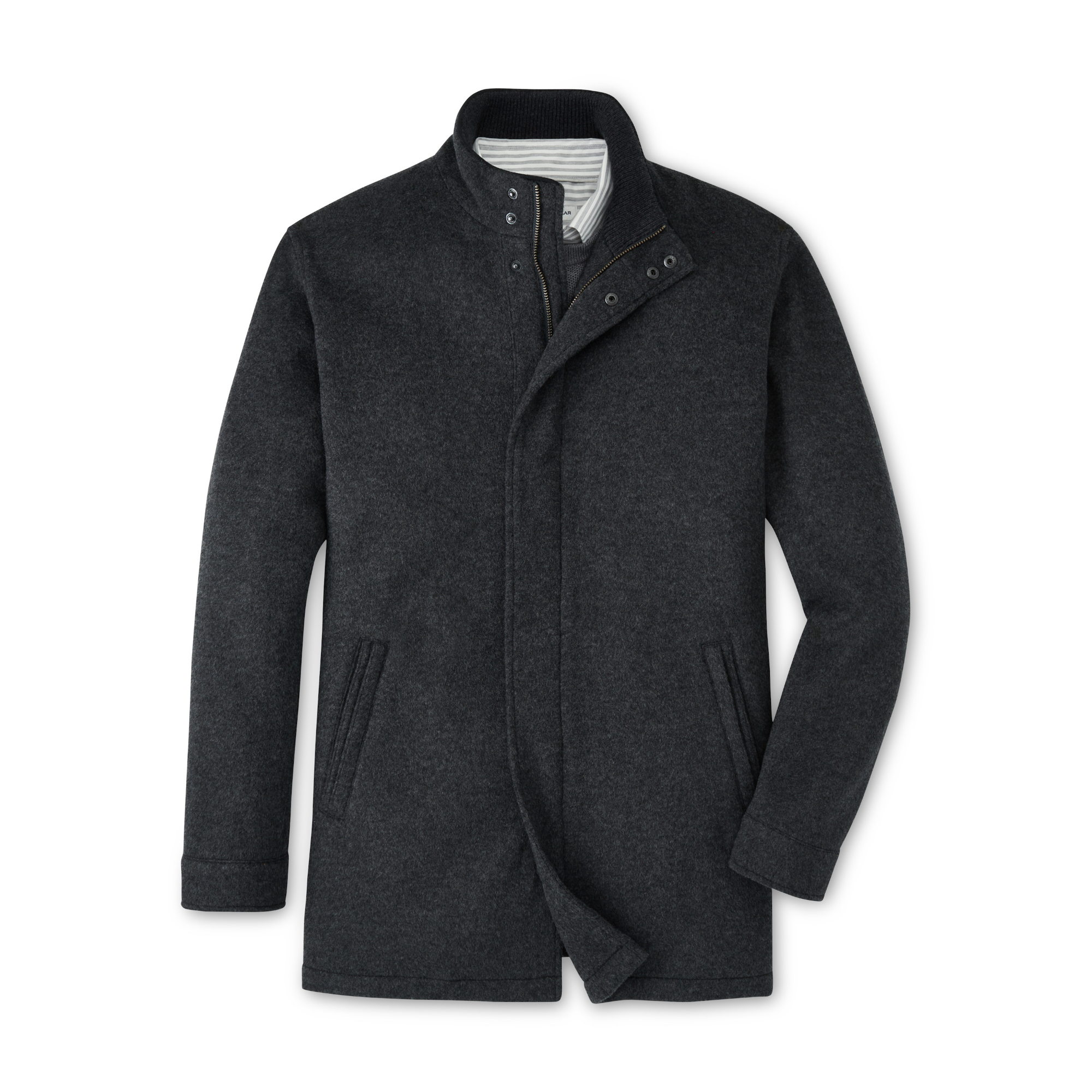Crown Flex Merino City Coat (Iron) – Hinton and Hinton